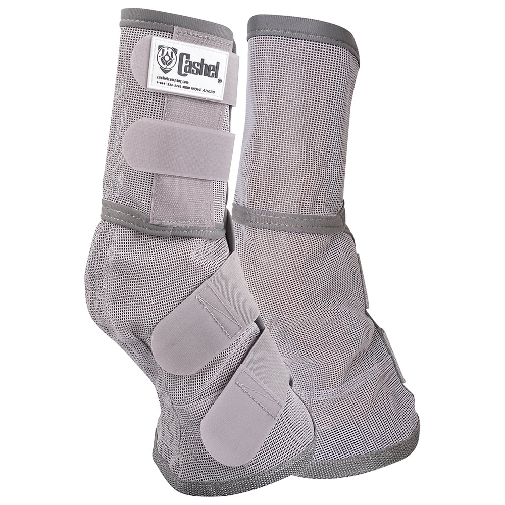 Cashel Crusader Durable Nylon Mesh Leg Guard Fly Boots Grey Mini Pony ...