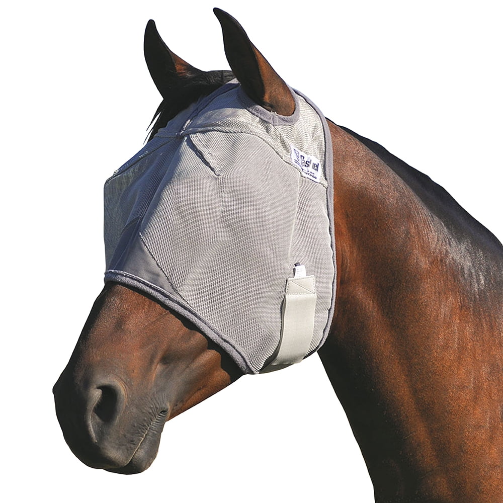 Cashel Crusader Fly Mask, No Ears or Nose (Draft) - Walmart.com
