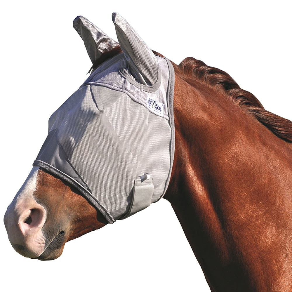 Draft Cashel Comfort Crusader Fly Mask W/ Ears Gray - Walmart.com