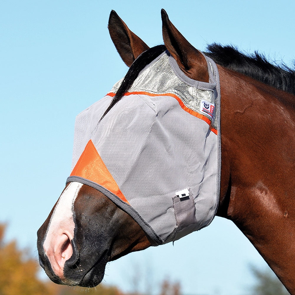 Cashel Crusader Horse Fly Mask, Standard No Ears Supports Animal Rescue ...