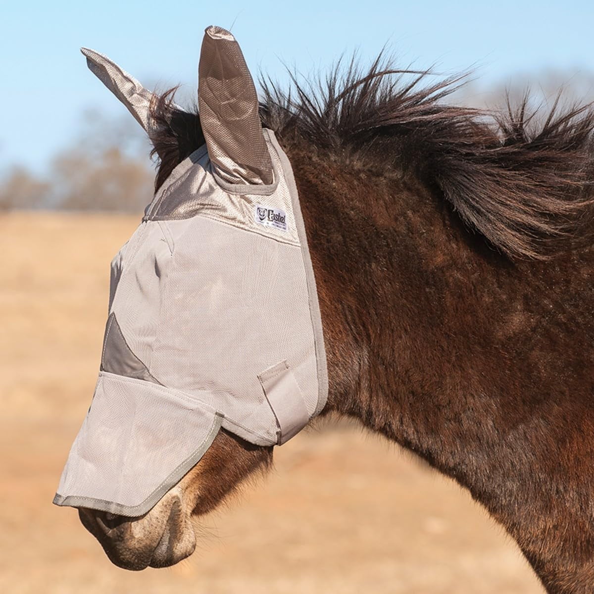 Cashel Crusader Mule Fly Mask, Long Nose with Ears (Grey, Mule ...