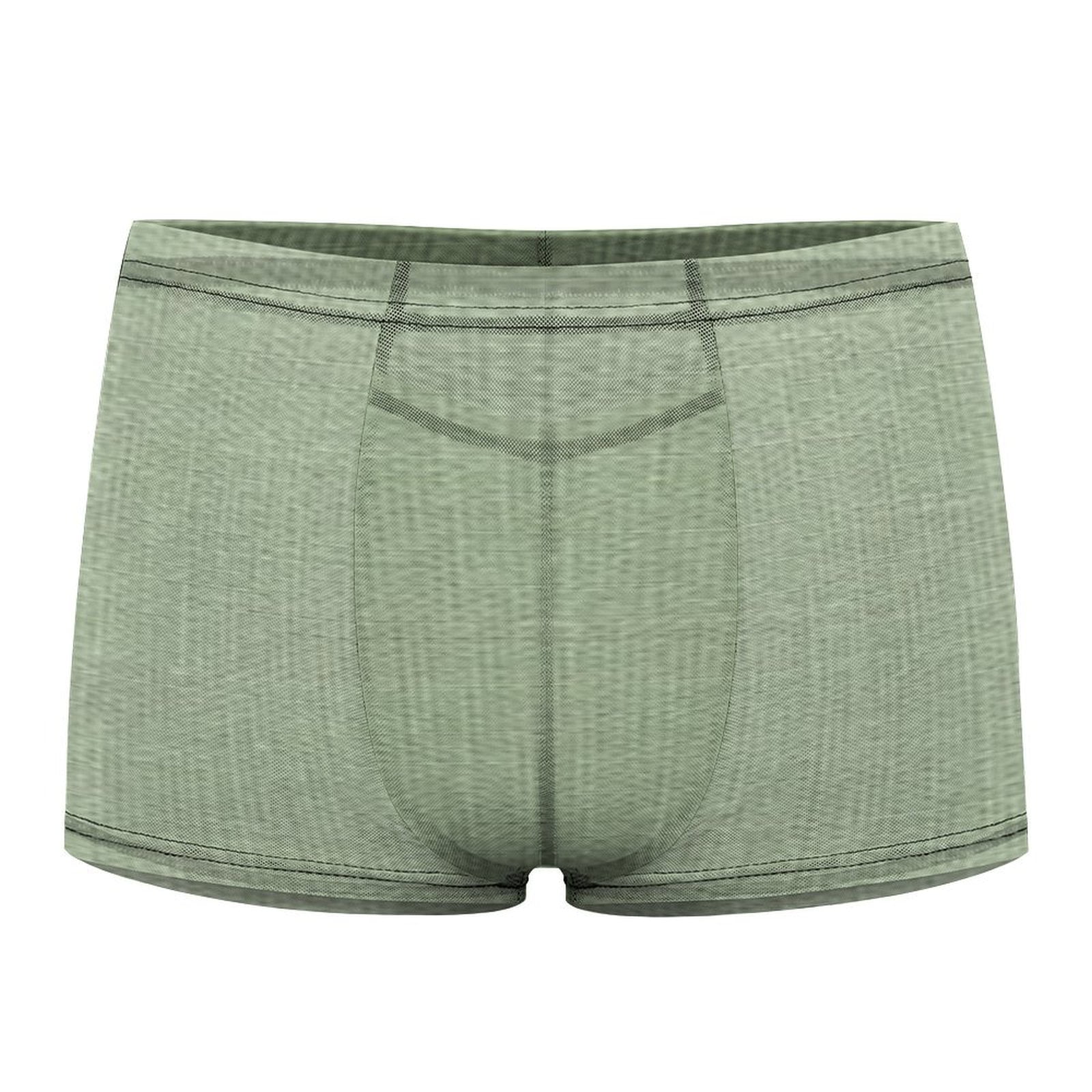 Cashel Linen Mint Green Men's Mesh Boxer Briefs Cooling Breathable ...