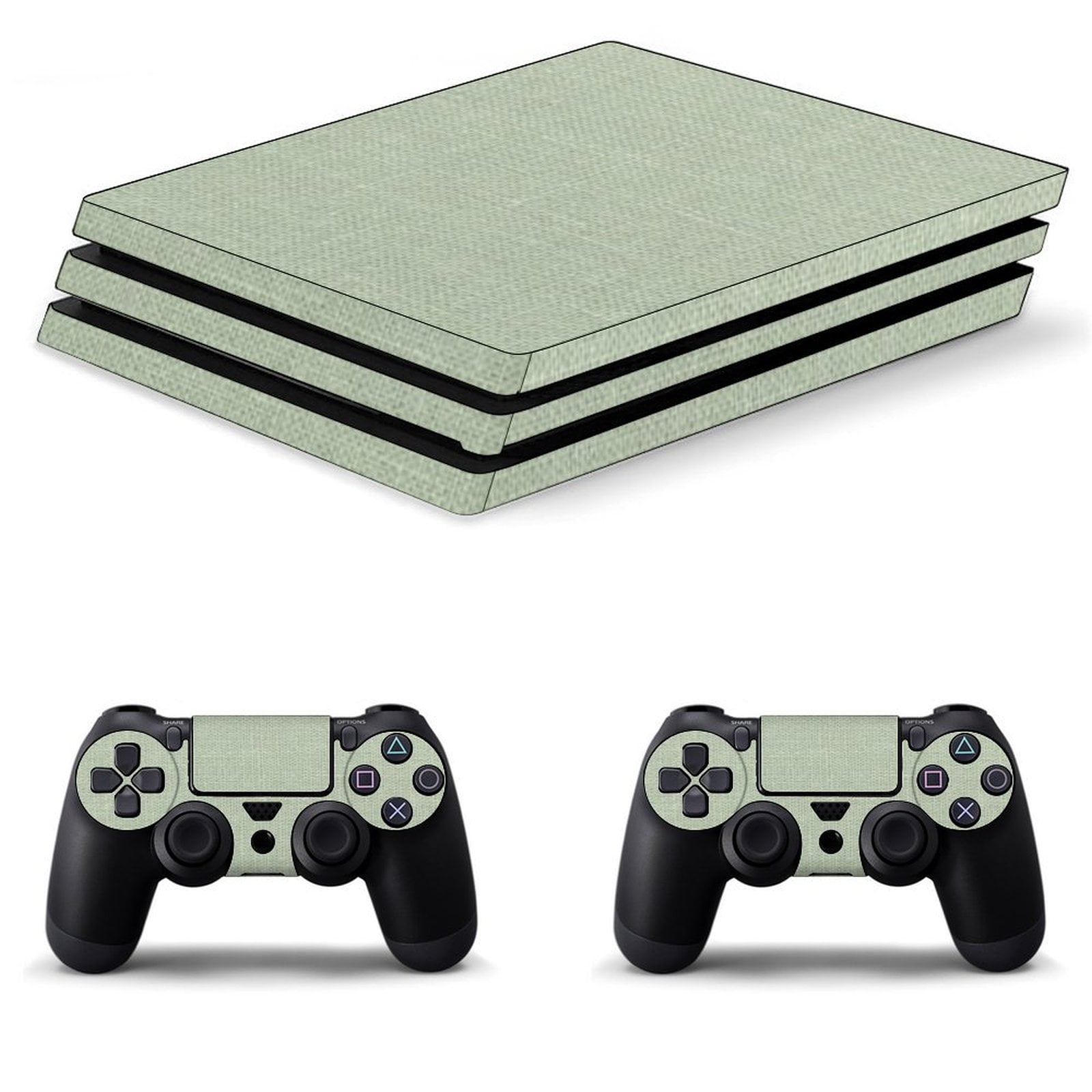 Cashel Linen Mint Green PS4/PS4 Pro/PS4 Slim Skin Sticker For Console And Controller Skins ...