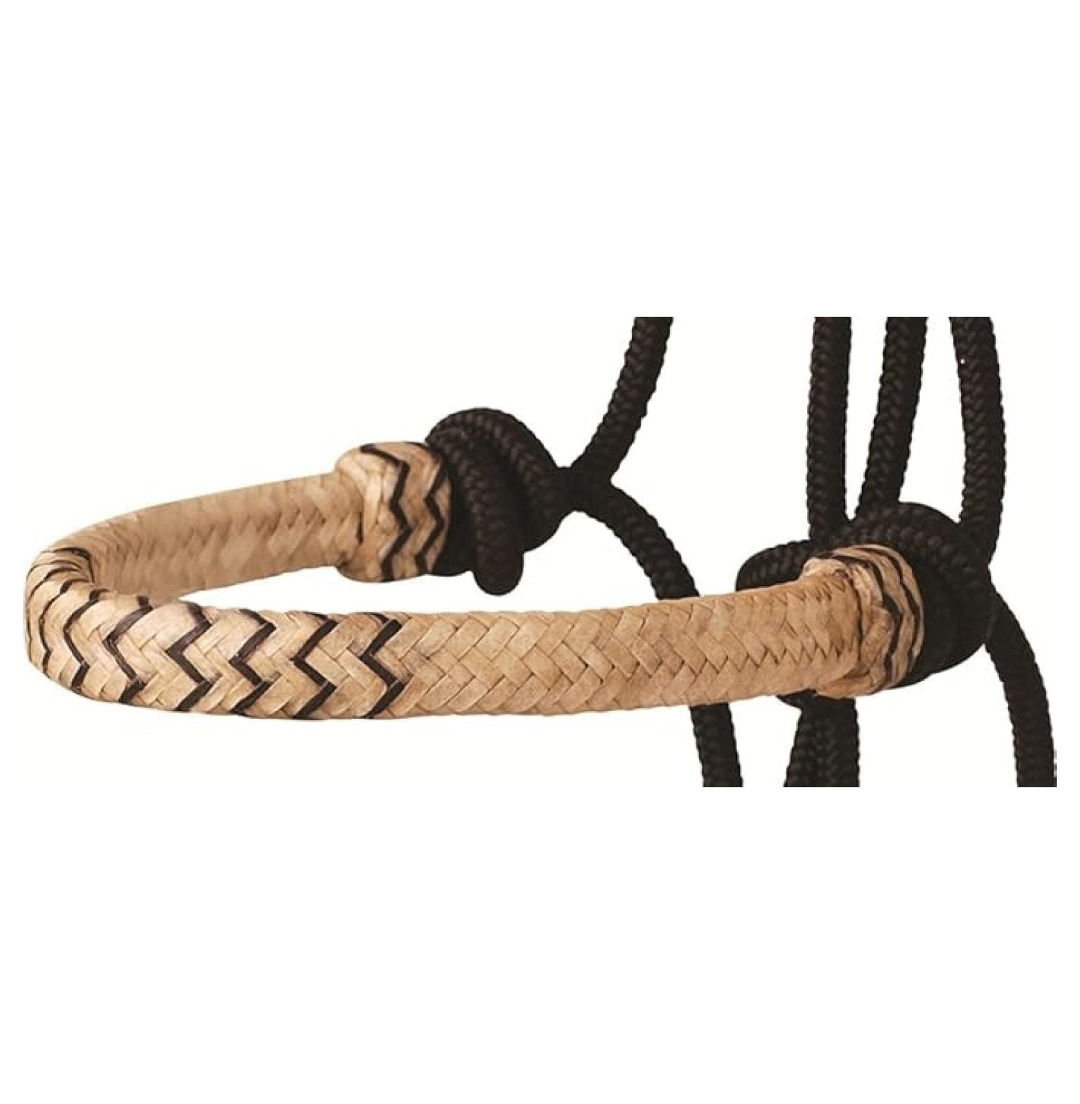 Cashel Rawhide Halter with 9ft Lead Rope - Black Accent - Durable Nylon ...
