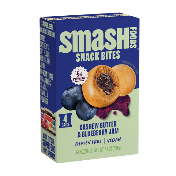 Cashew Butter & Blueberry Jam Snack Bites 4pk - Walmart.com