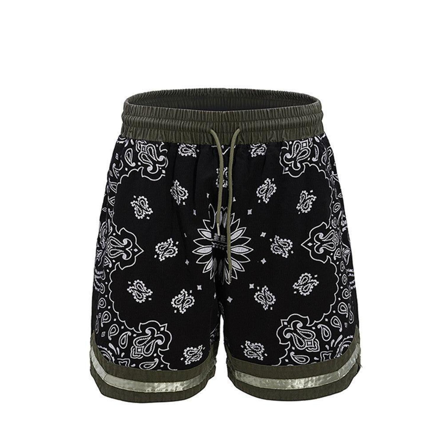 Cashew Flower Patchwork Casual Shorts For Men - Walmart.com
