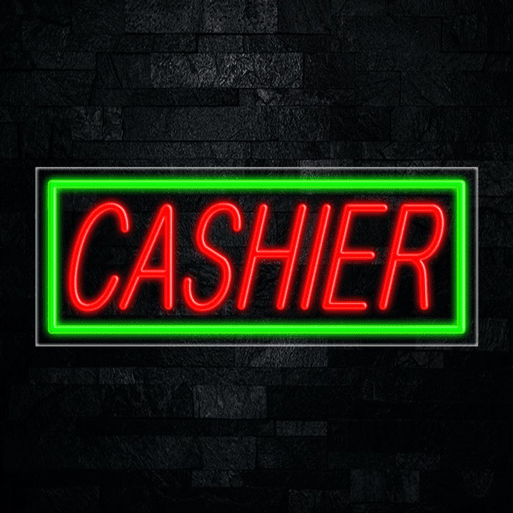 Cashier-LED Neon Sign 30"L x 12"H #30521 - Walmart.com