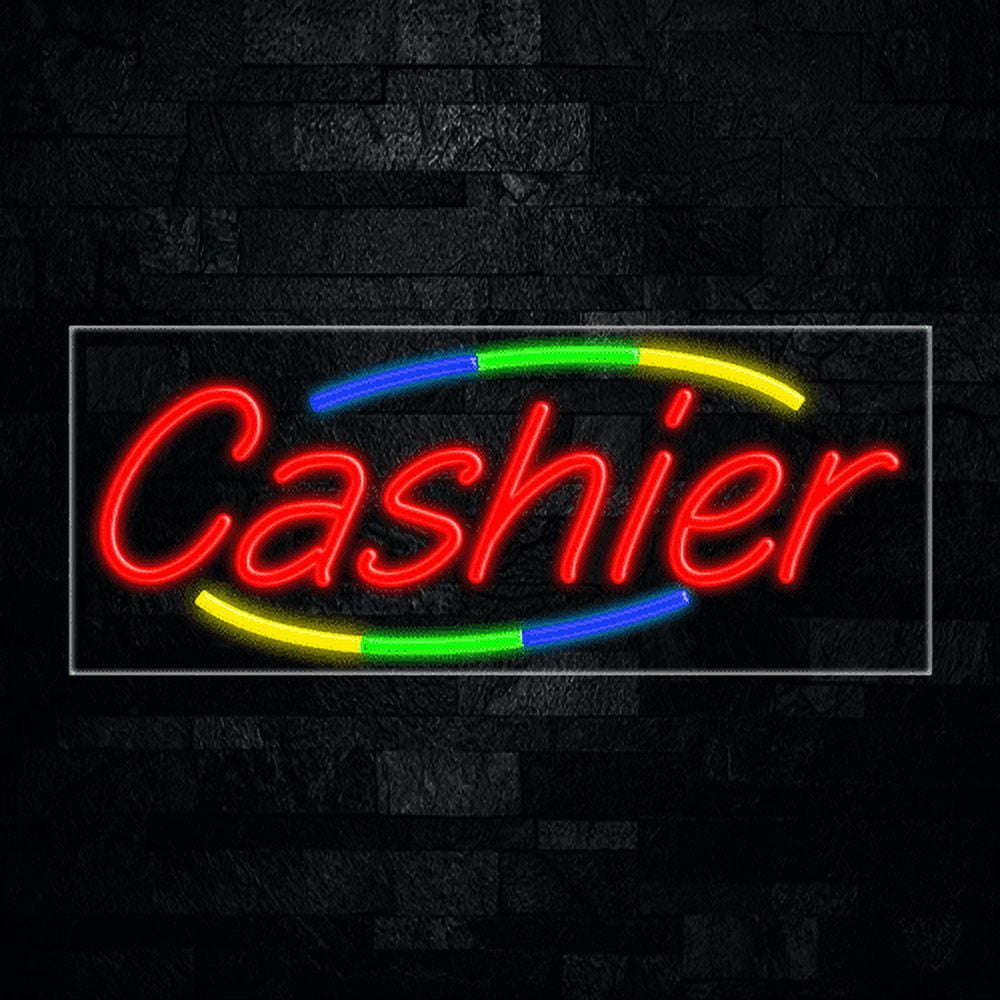 Cashier-LED Neon Sign 30"L x 12"H #30762 - Walmart.com