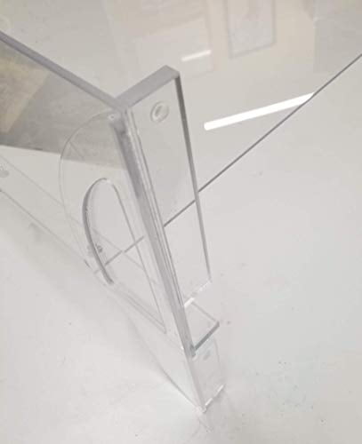 Cashier Protection Sneeze Guard at Convenience Store Checkout Counter ...