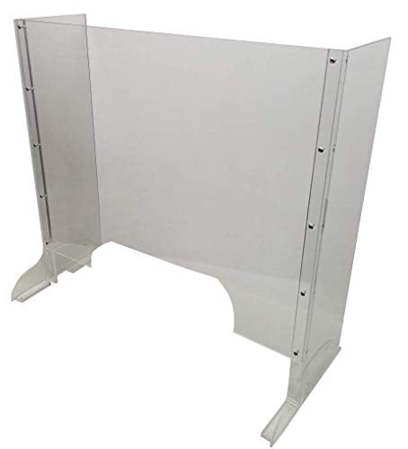 Cashier Protection Sneeze Guard at Convenience Store Checkout Counter ...