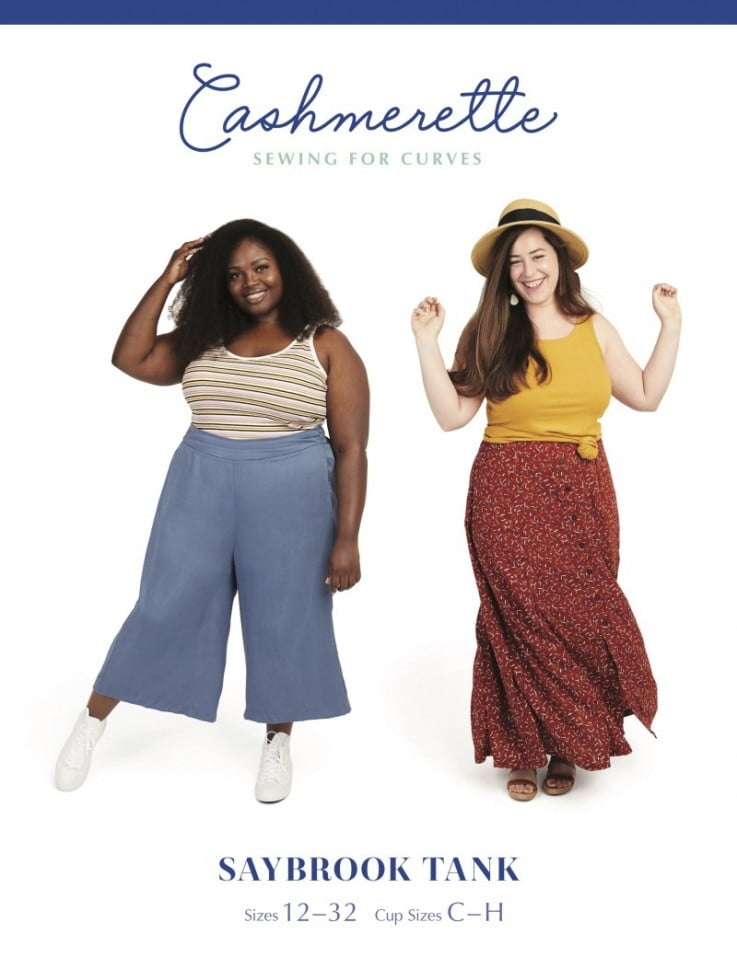 Cashmerette Sewing Pattern Saybrook Tank Women 12-28 (UK 16-32) Tops ...