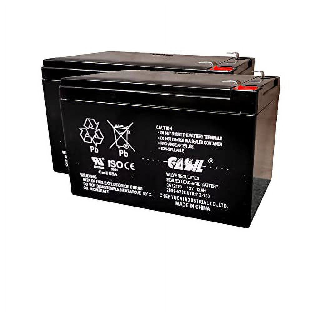 Casil 12V 12Ah Replacement Battery Compatible with 6-DZM-12 APC Scooter Medical 2 Pack - Walmart.com
