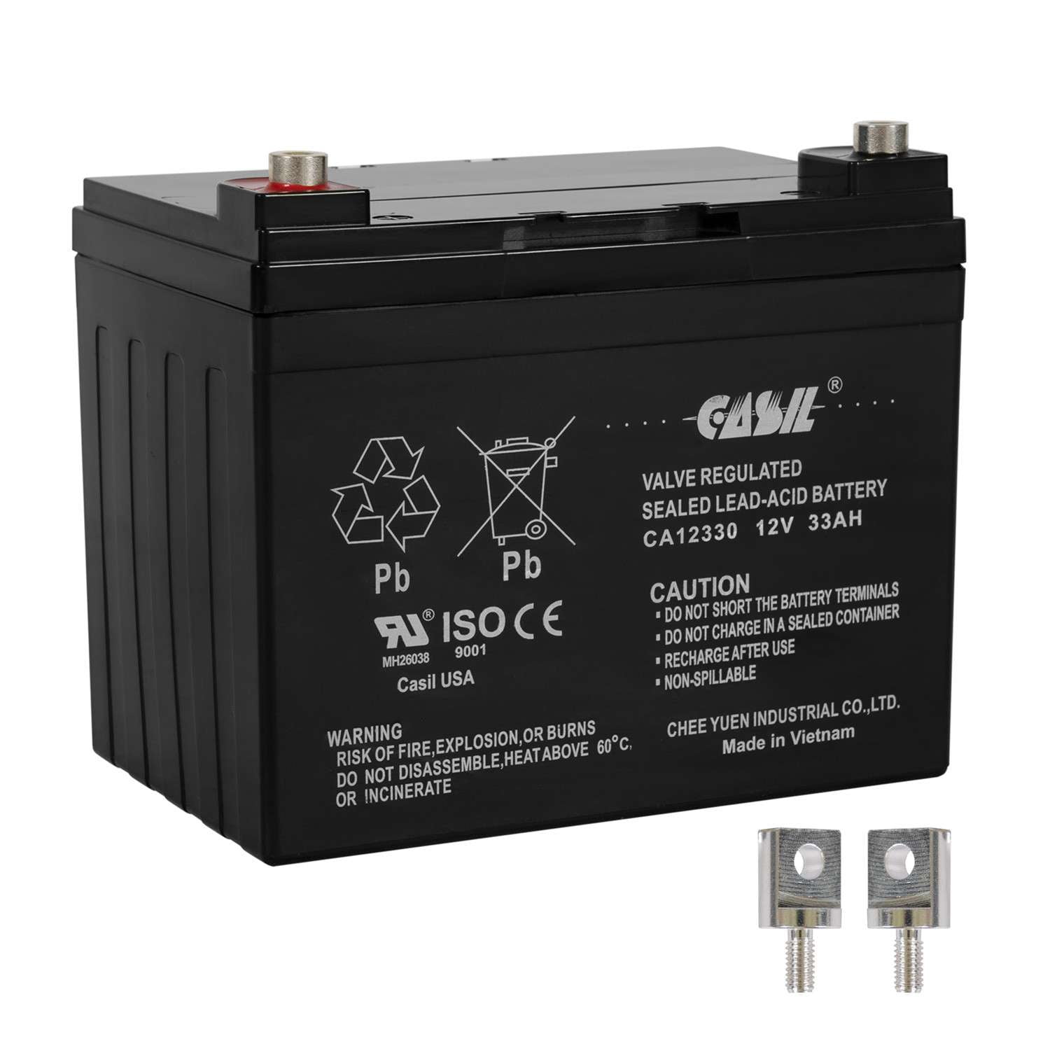 Casil 12V 33Ah Replacement Battery Compatible with John Deere, Craftsman, Husqvarna, Troy-Bilt ...