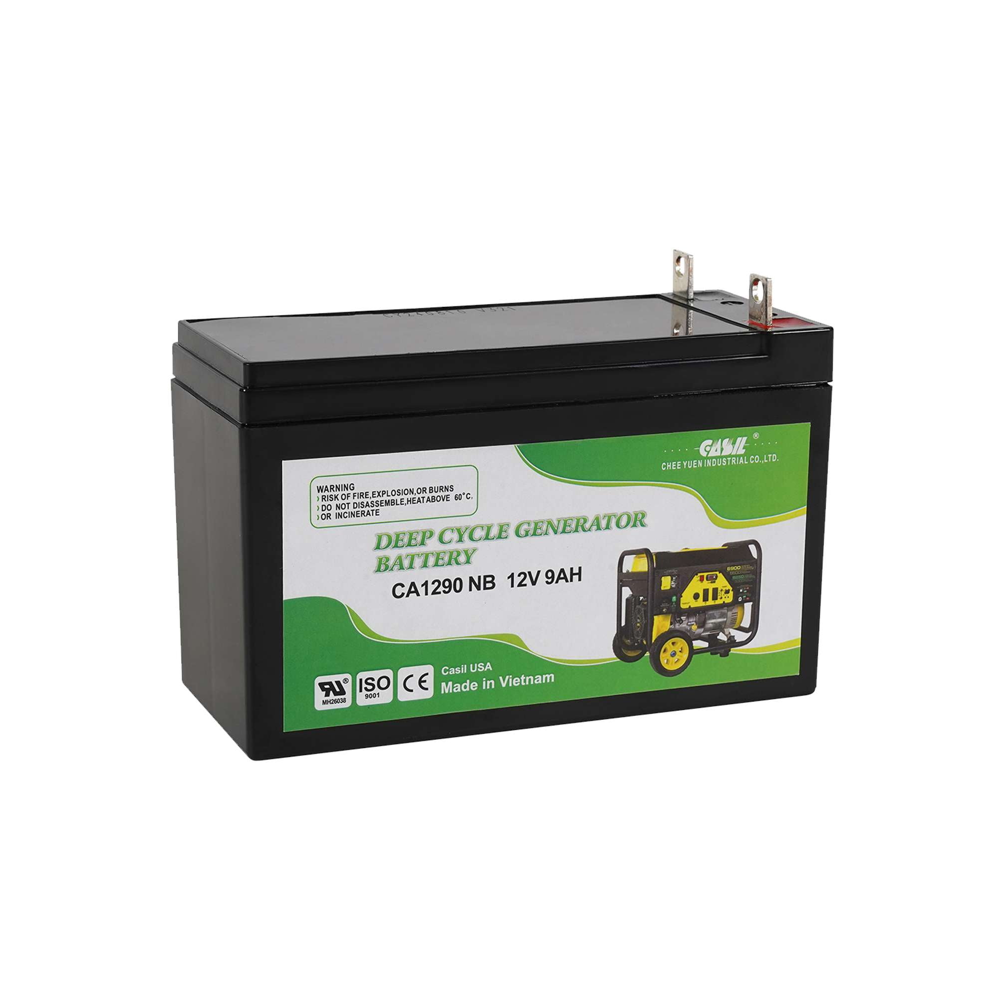 Casil 12V 9Ah Generator Battery Replacement for Generac GP7500E XP8000E ...