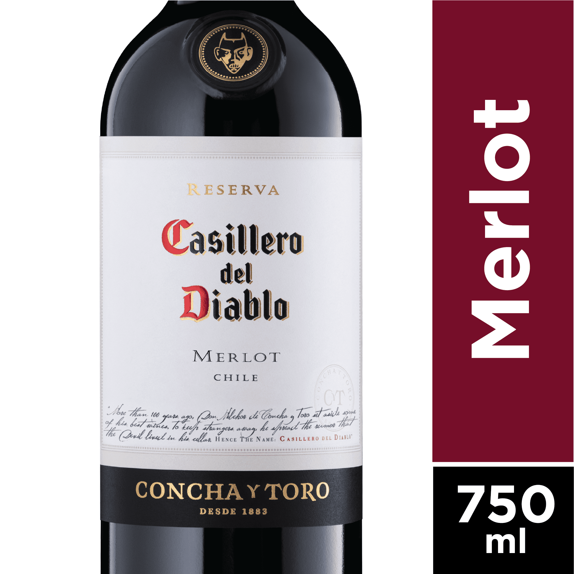 Casillero Del Diablo Merlot Wine, 750 ml, Bottle - Walmart.com