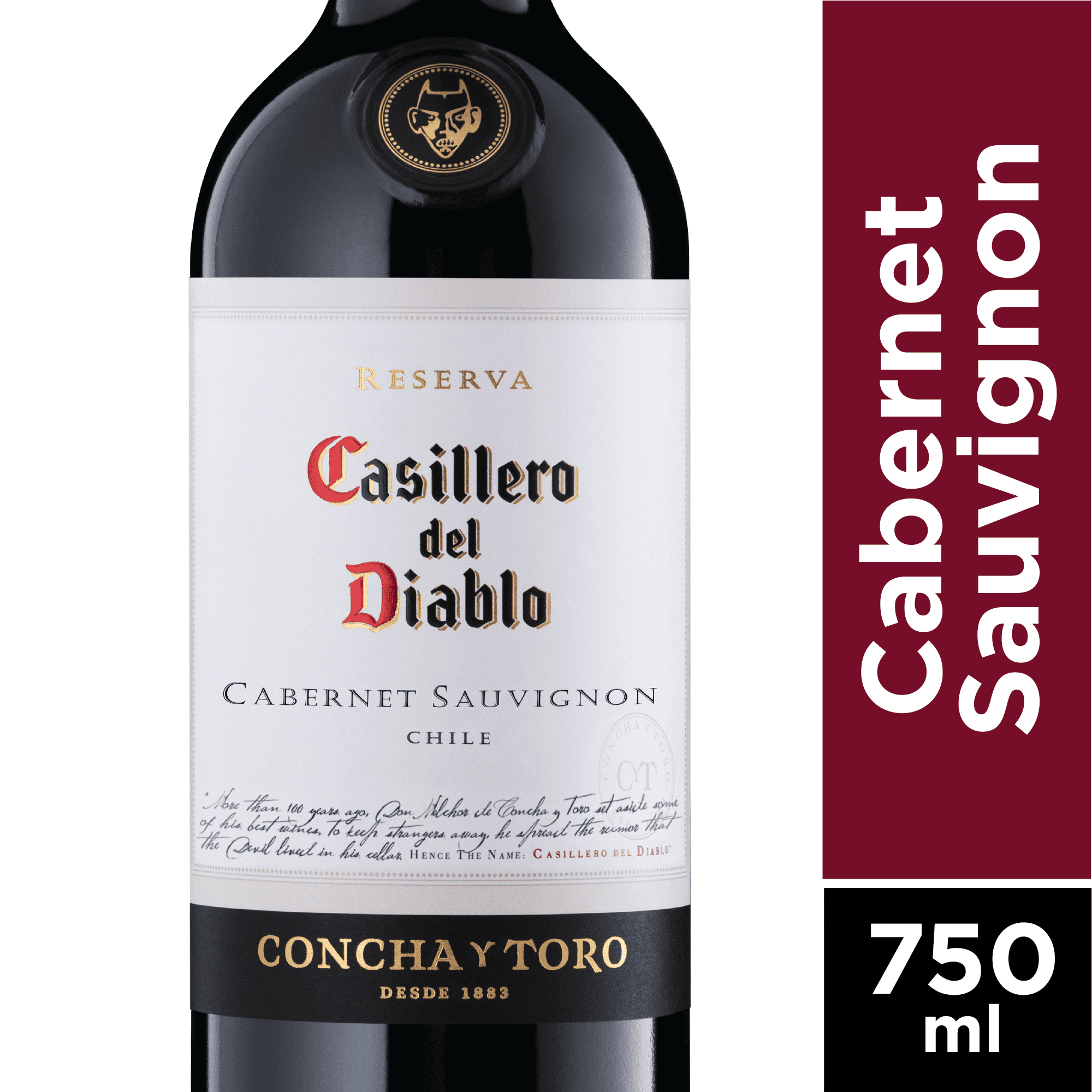 Casillero del Diablo Cabernet Sauvignon Chile 750ml Bottle 13.5% ABV ...