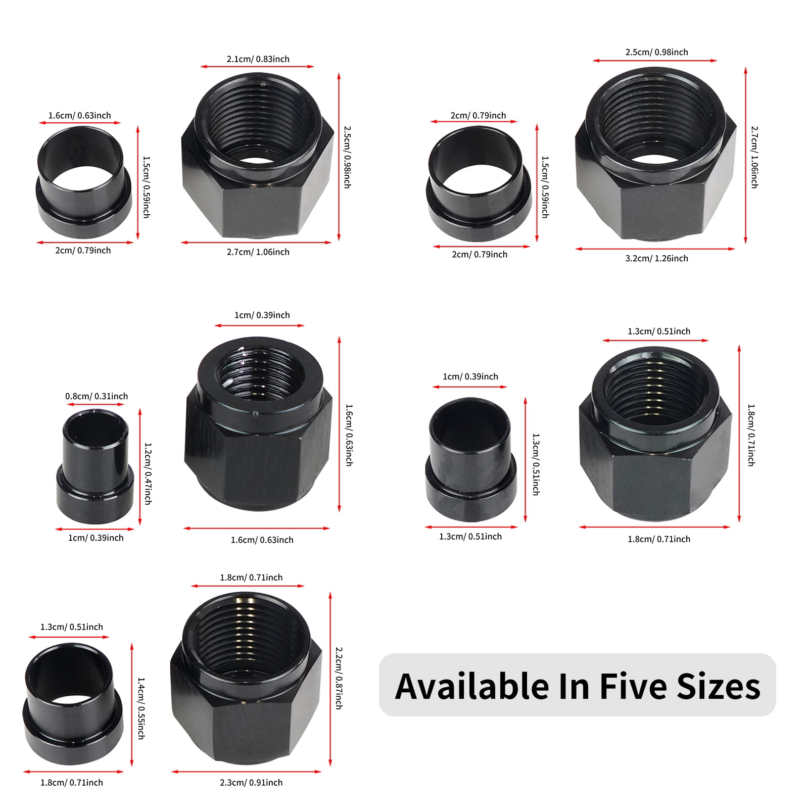 Casing joint,Female Tube Od 1 Set And 5/8'' Od Bortt 10an Huiop Tube 5/ ...