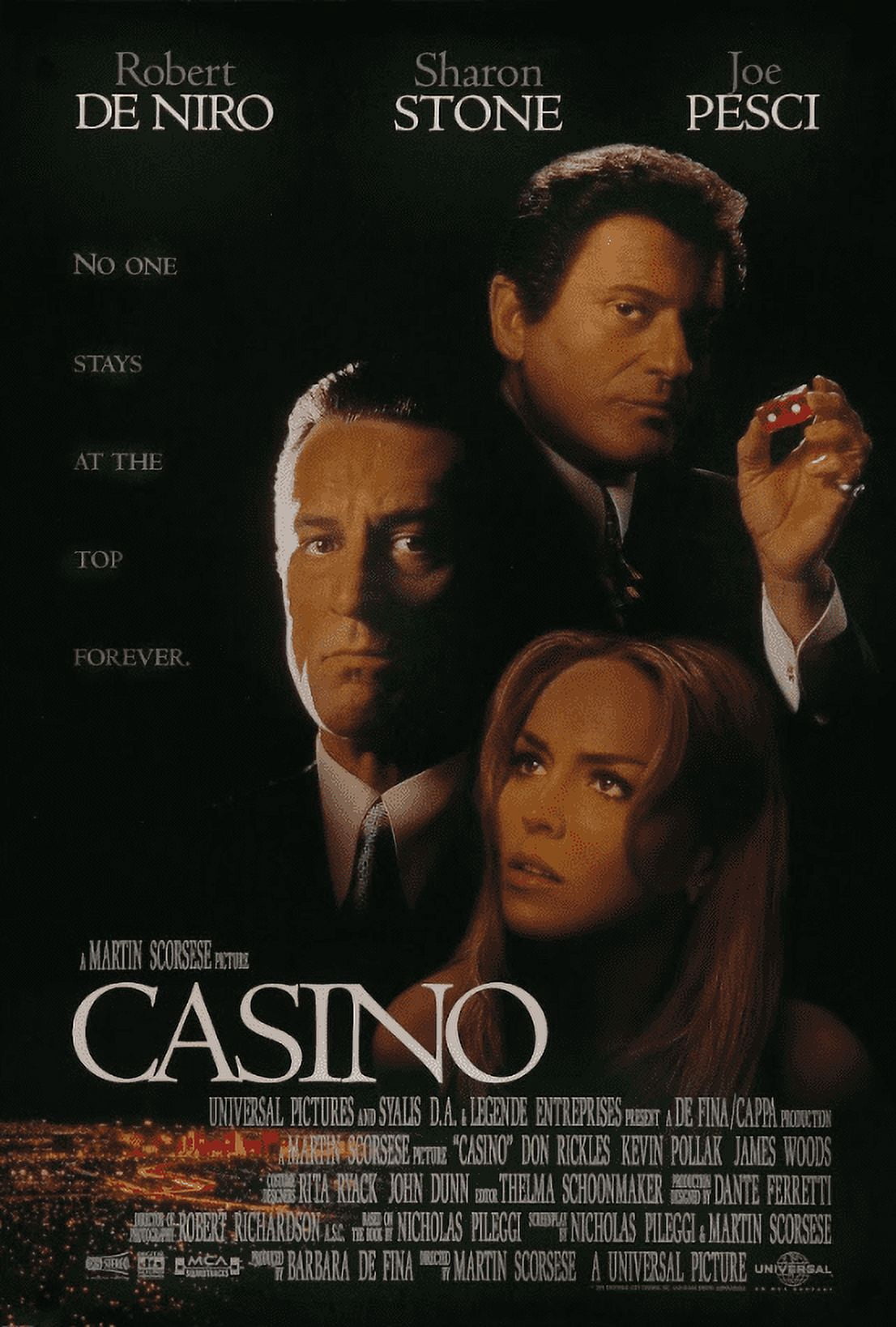 Casino (1995) Movie Poster 24x36 Vintage Crime Drama, Martin Scorsese ...