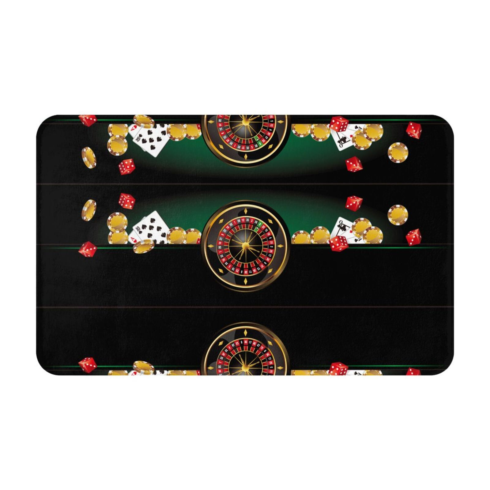 Casino (2) Front Door Mat, Indoor Mats for Bedroom Bathroom Kitchen ...