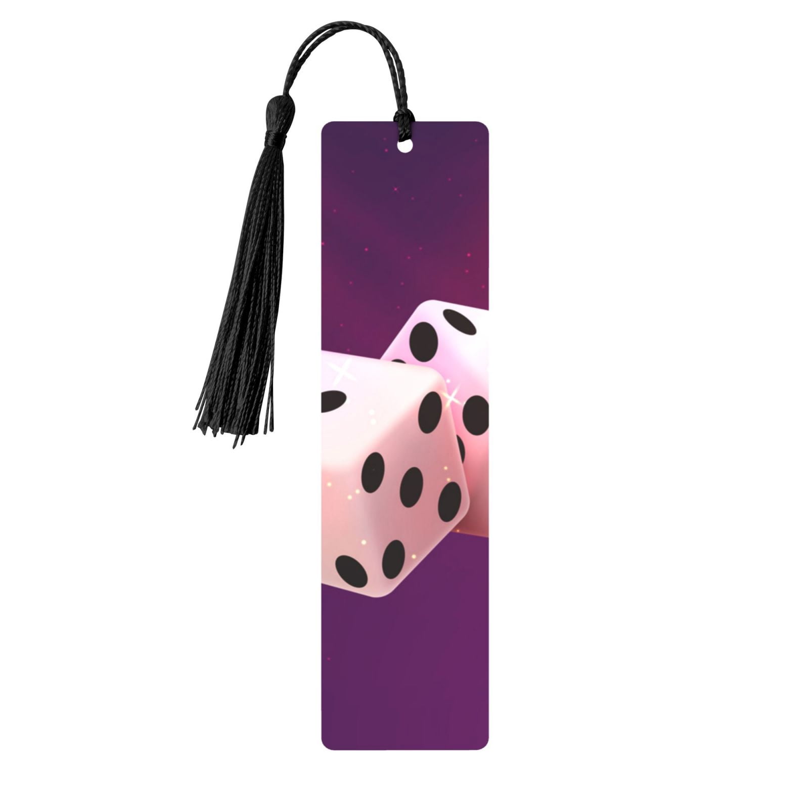 Casino Dice Star Galaxy Aluminum Metal Bookmark with Tassel, Decorative ...