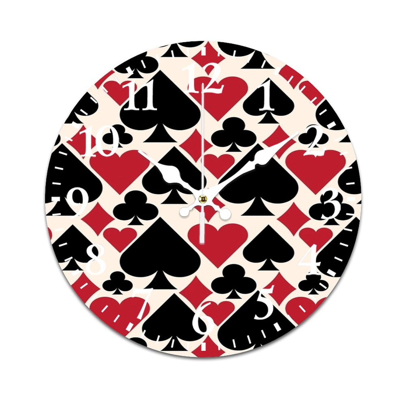 Casino Fun Wall Clock Modern Design Clocks Wall Hanging Home Office ...