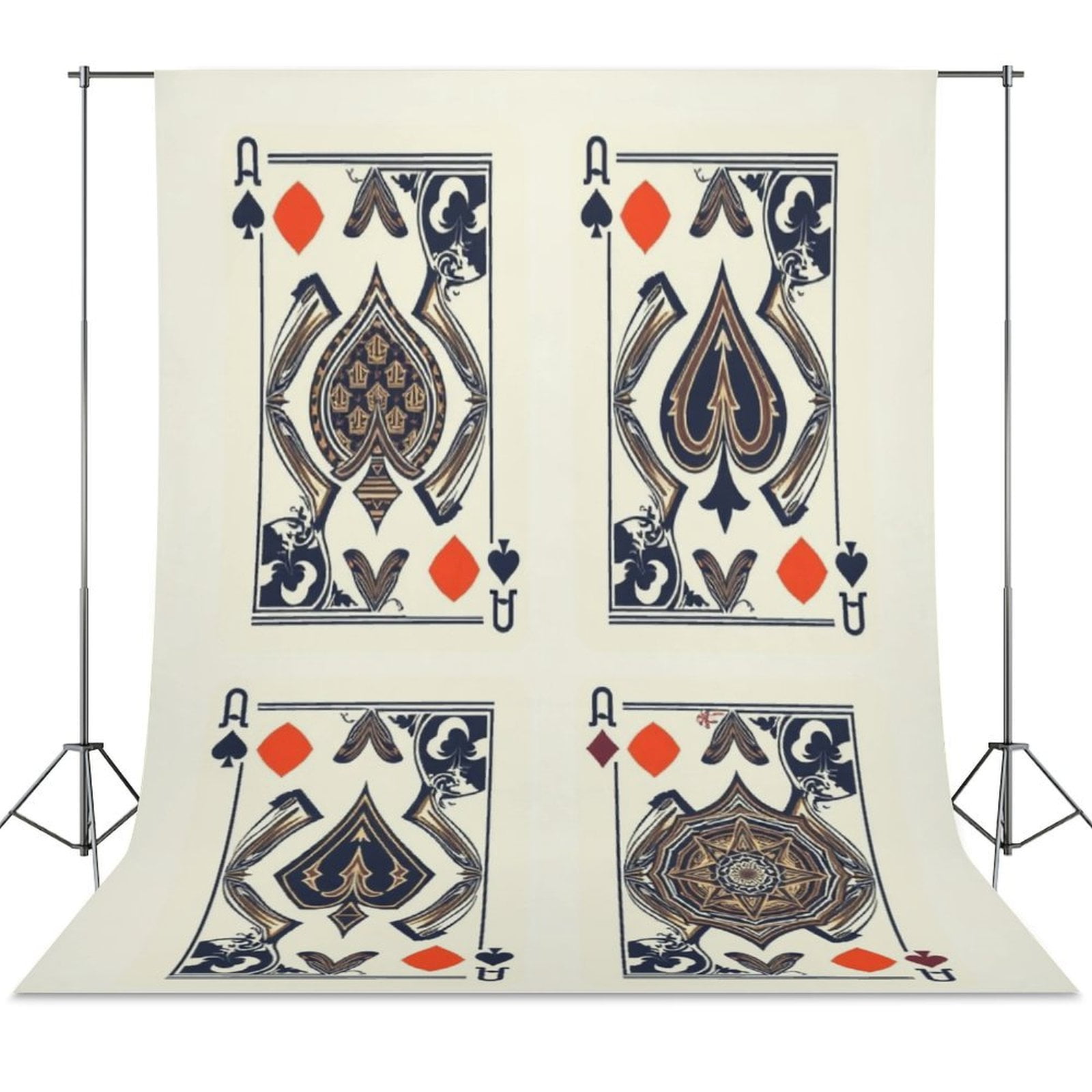 Casino Gambler Poker Pattern Decorations BackdropPortrait Photography ...