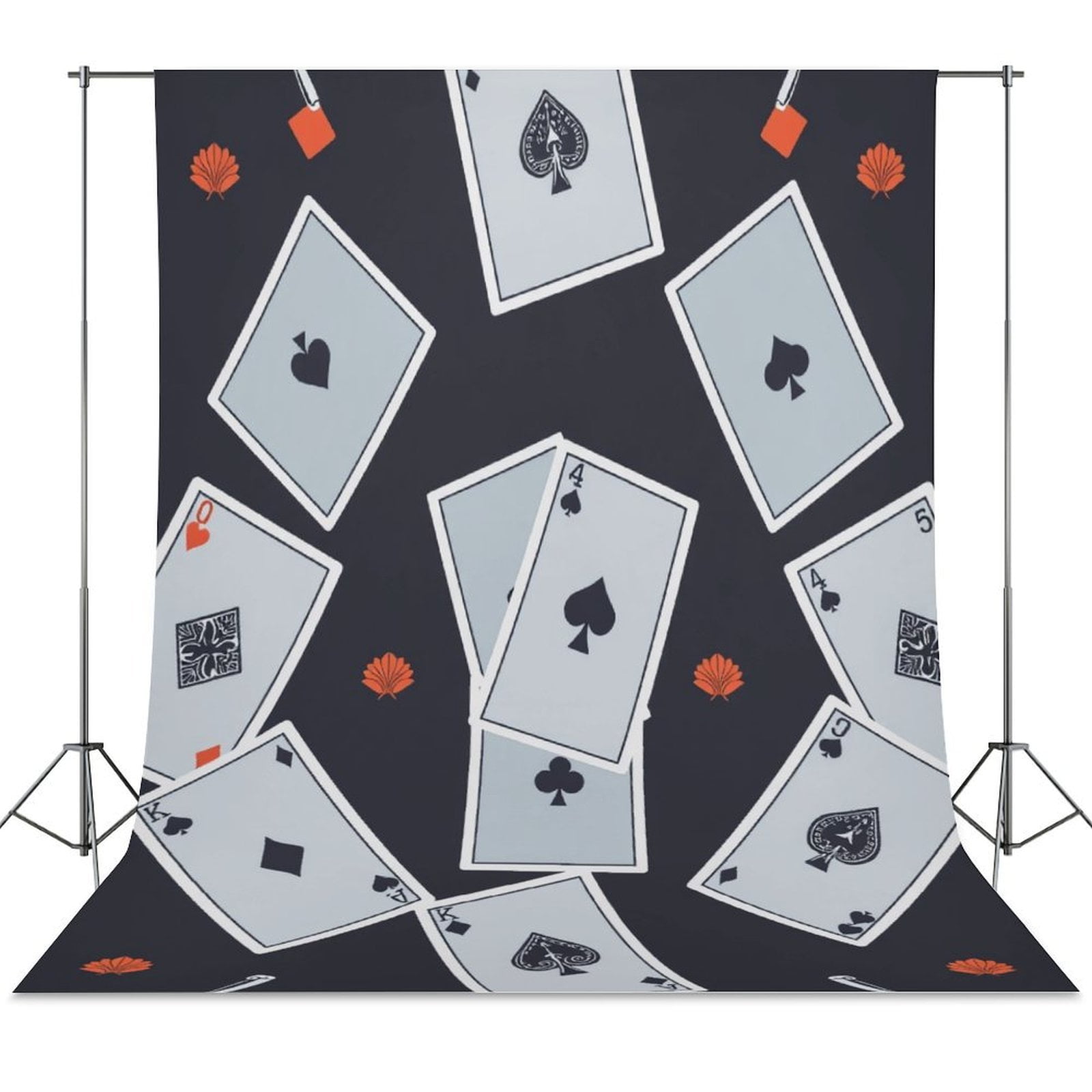 Casino Gambler Poker Pattern Decorations BackdropPortrait Photography ...