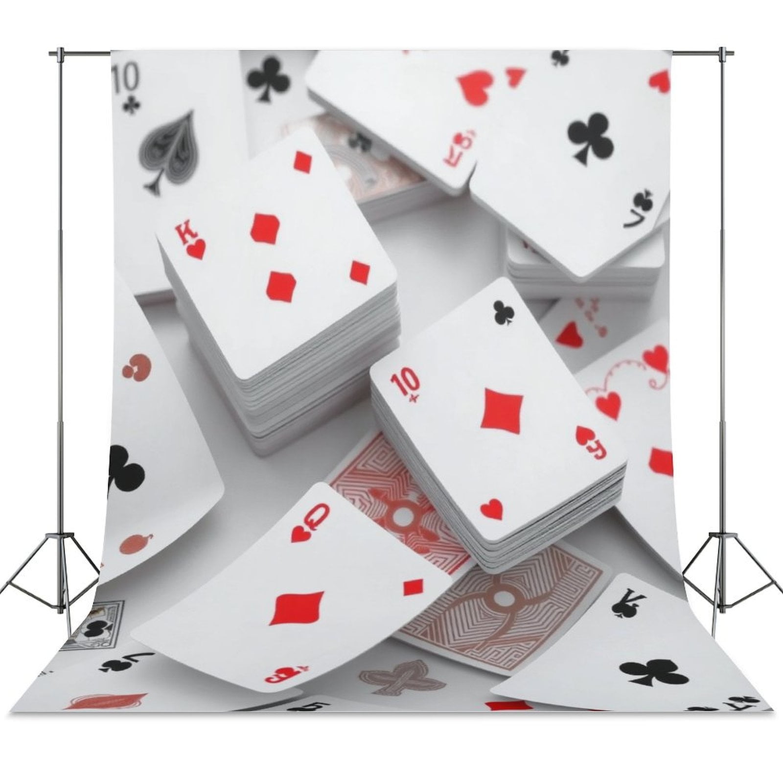 Casino Gambler Poker Pattern Party Backdrop Birthday Decoration ...