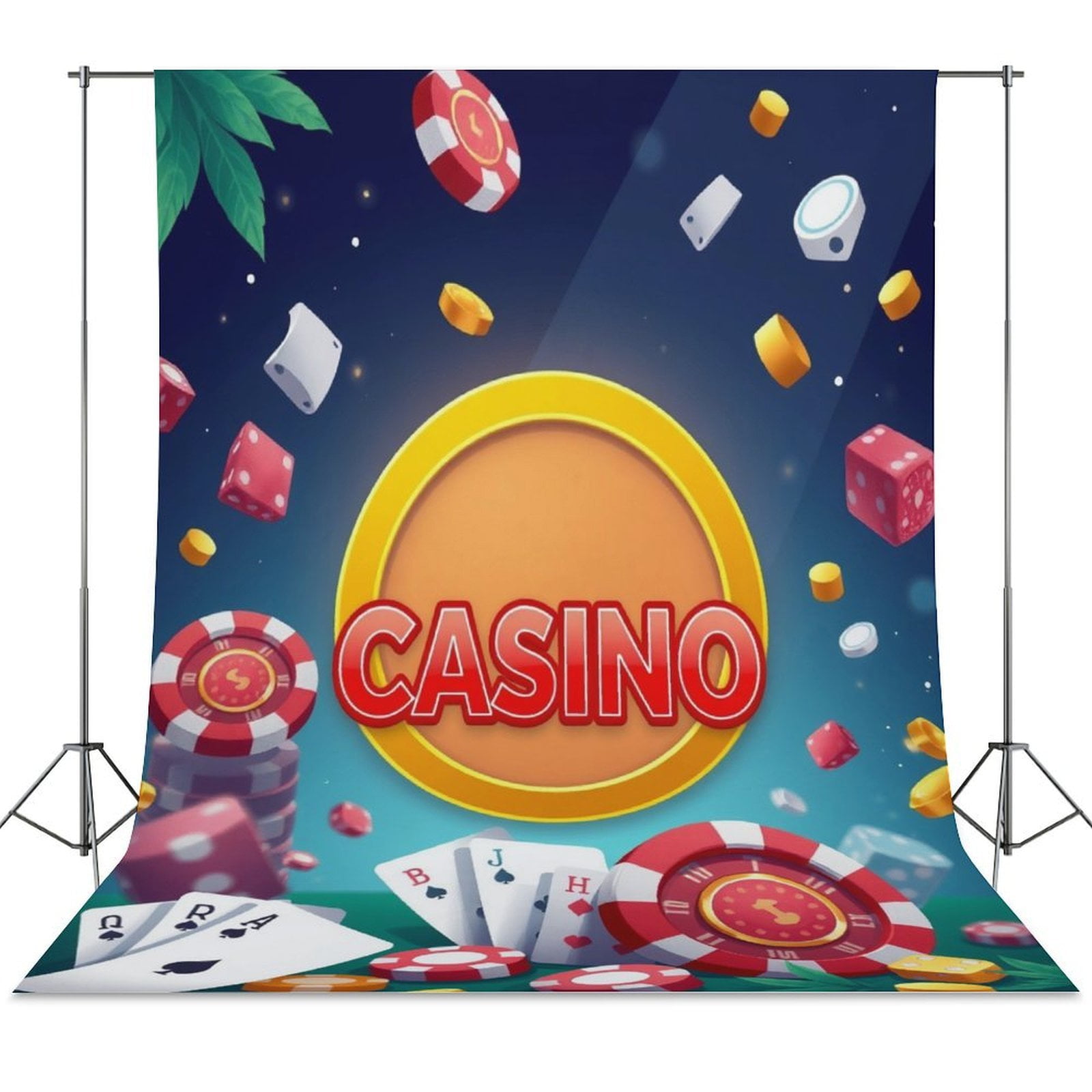 Casino Gambler Poker Pattern Photography Backdrops Adult Photostudio ...