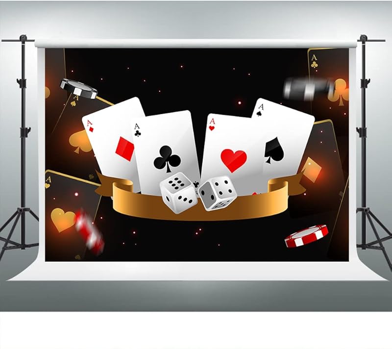Casino Poker Background Dice Playing Cards Game Background for Men ...