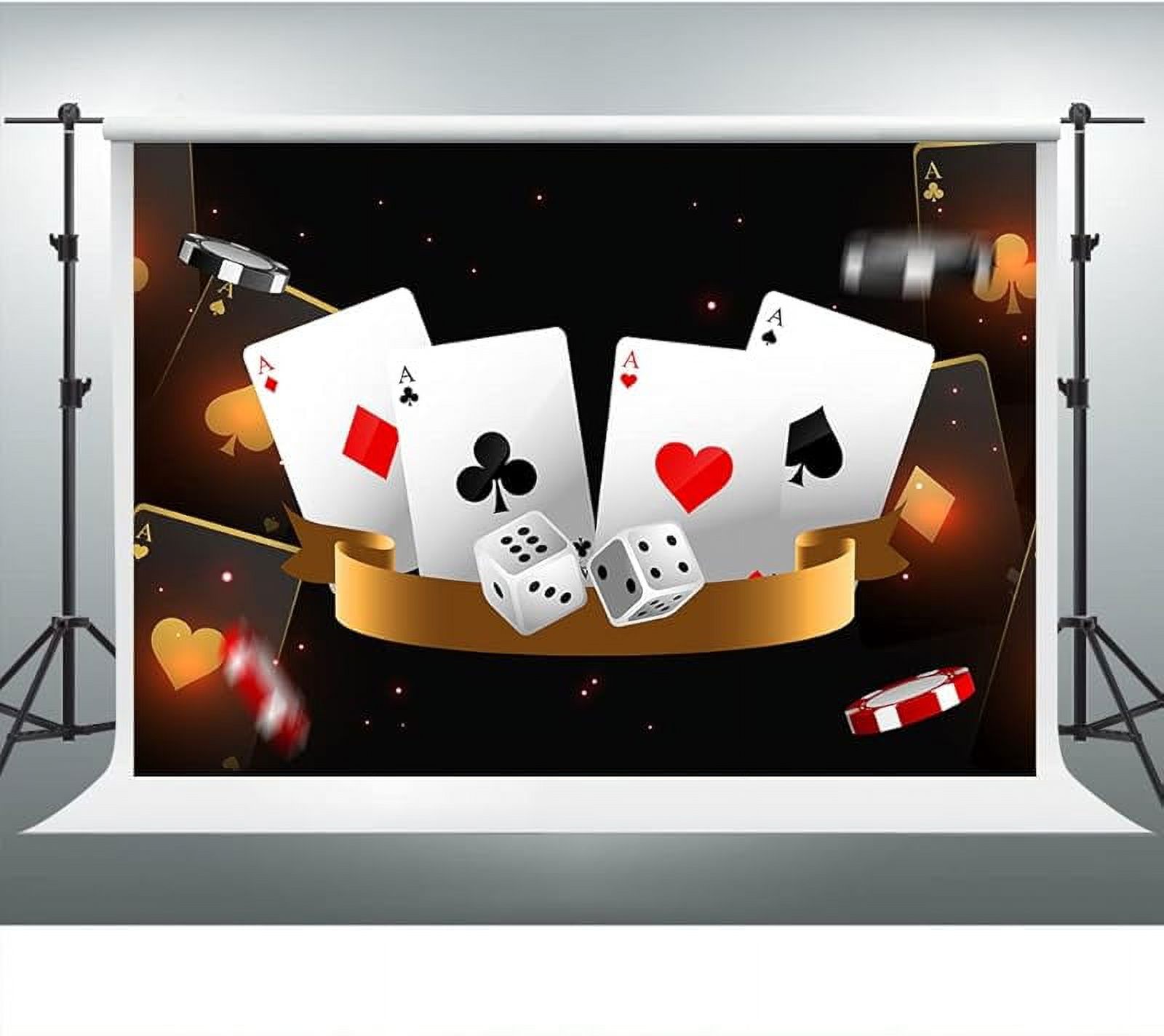 Casino Poker Background Dice Playing Cards Game Background for Men ...