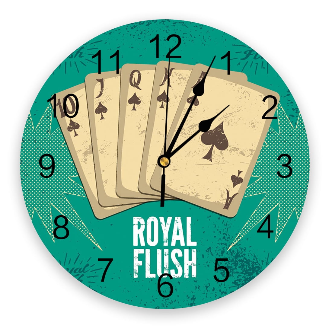 Casino Poker Turntable Clocks Home Wall rations Living Room Wall Clock ...