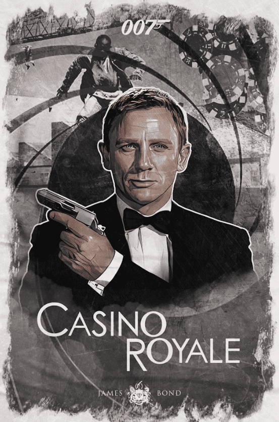 Casino Royale 2006 Movie Poster 24x36 - Daniel Craig, James Bond Action ...