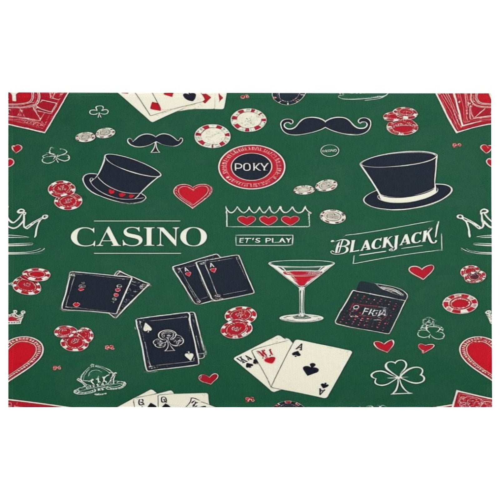 Casino Theme Gambling Symbols Adult Home Decor Bedroom Living Room ...