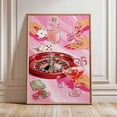 Casino Wall Art Glamorous Pop Art Poster Roulette and Playing Cards ...