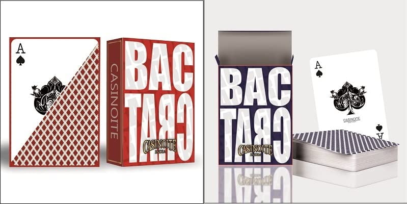 Casinoite Baccarat Premium Plastic Coated Playing Cards Red & Blue ...