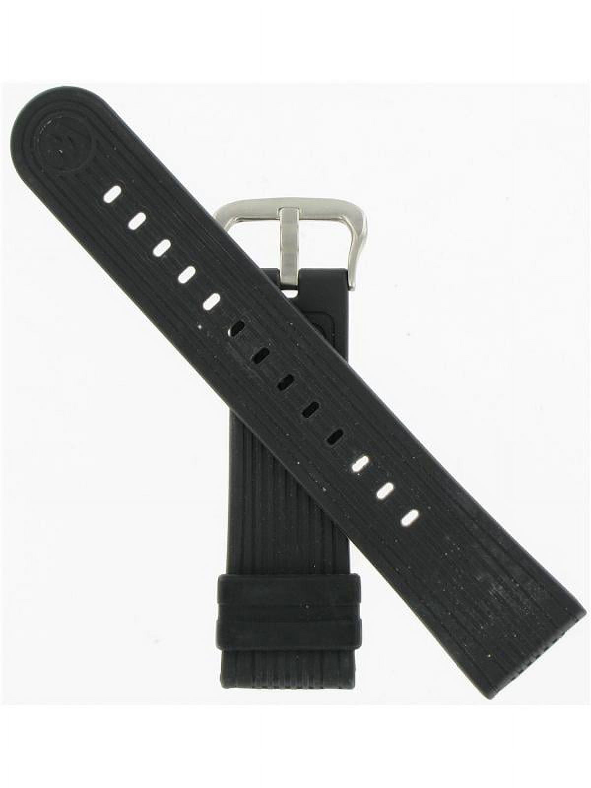 Casio, 24mm , Black Resin, Gold Tone Buckle, W500-1 & W500-4 & W510 ...