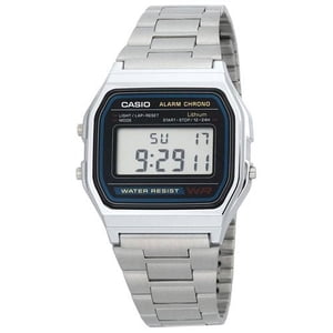 Casio A158WA Series | Unisex Digital Watch | Silver/Bla | B2B Liquidation