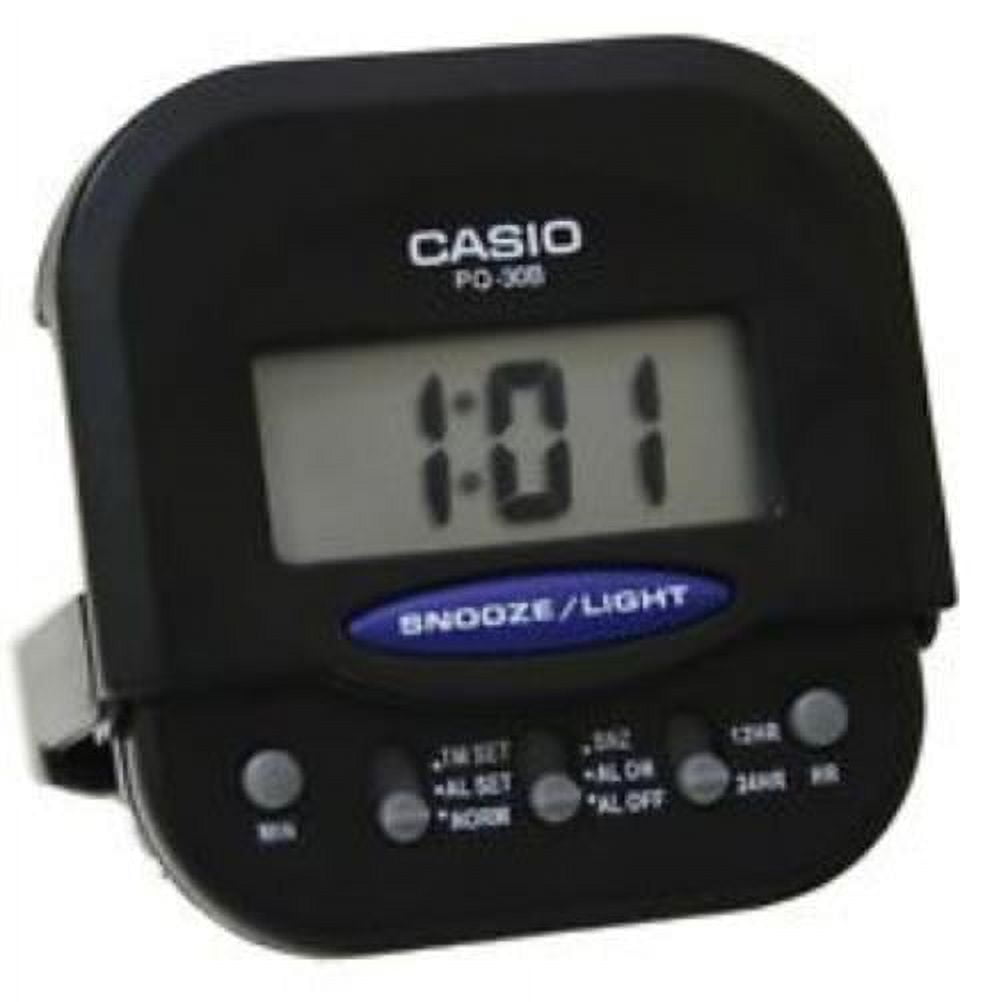 Casio Alarm Clock with Snooze and Led Light PQ-30-2DF - Walmart.com