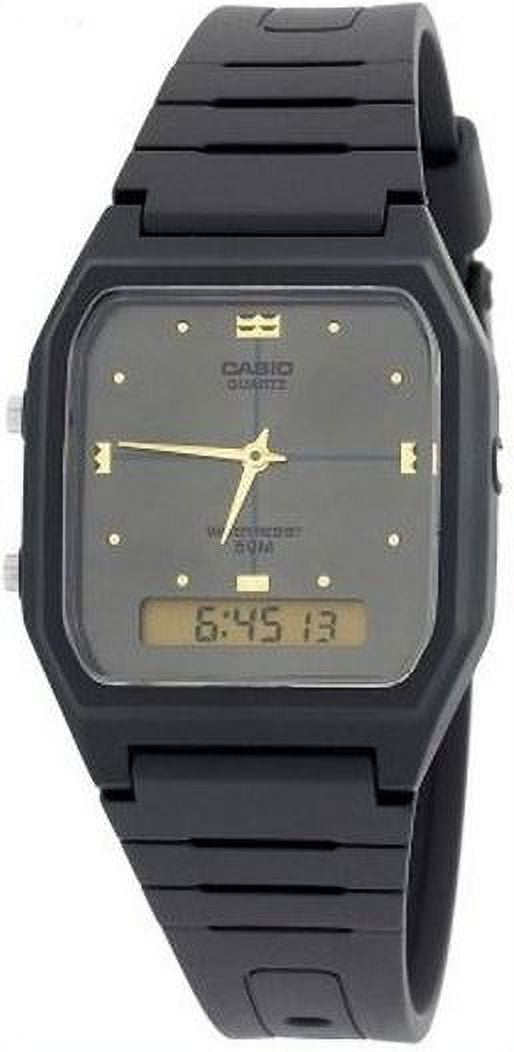 Casio Analog-digital Combination Black Band Unisex Watch AW-48HE-8AVDF ...