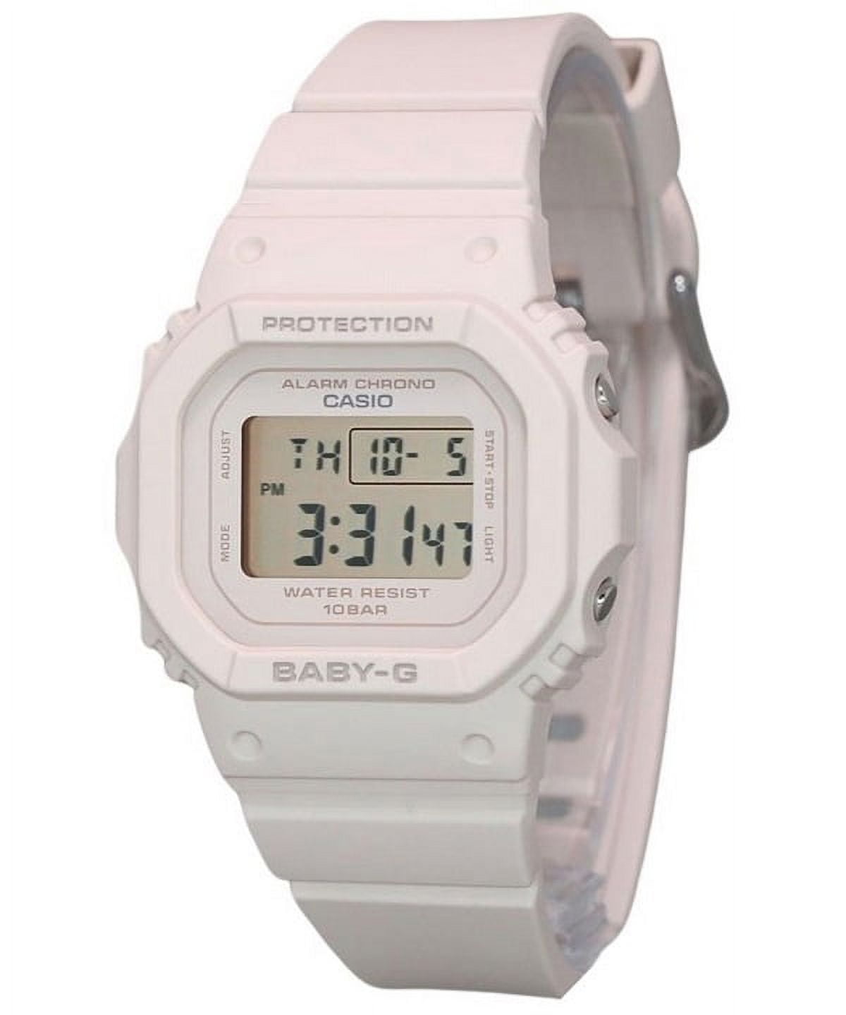 Casio Baby-G Digital Beige Pink Resin Strap Quartz BGD-565U-4 100M ...