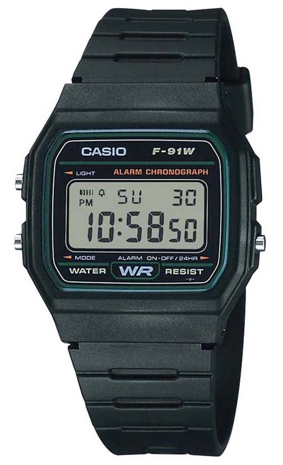 Casio Black Digital Mens Watch F-91W-3HDG - Walmart.com