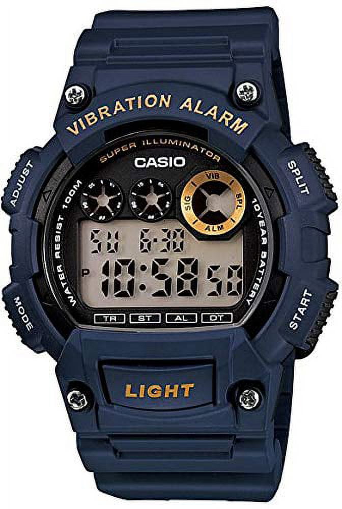 Casio Black Resin Digital Chronograph Watch - Men - Walmart.com