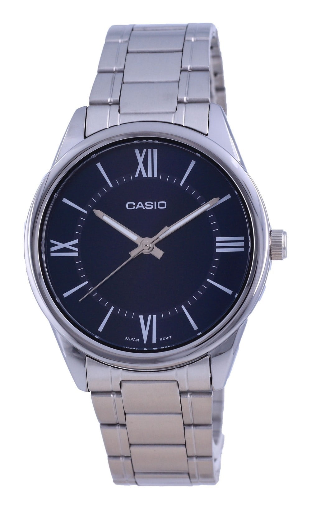 Casio Blue Dial Stainless Steel Analog Quartz MTP-V005D-2B5 MTPV005D-2 ...