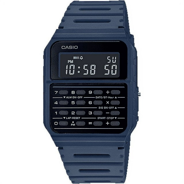 Casio Navy CA53WF-2B Stylish Calculator Watch with 8-Digit Display ...