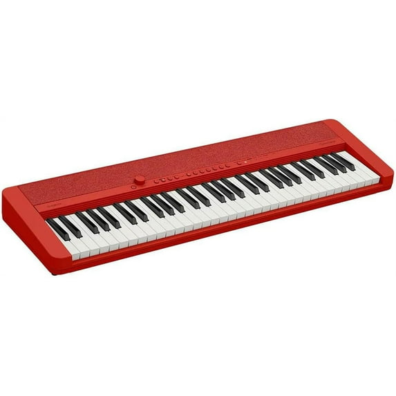 Casio CTS1 61-Key Portable Electronic Piano, Red - Walmart.com
