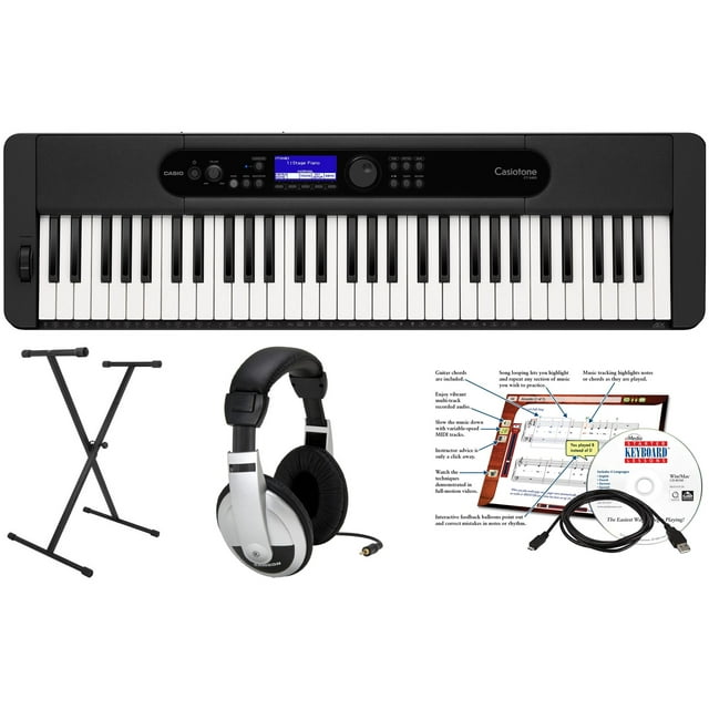 Free Shipping! Casio CTS400 EPA Pack with Stand, AC Adapter, Headphones ...