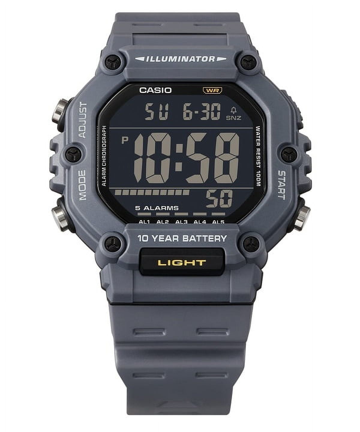 Casio Digital Resin Strap Quartz AE-1600H-8BV 100M Men's Watch ...
