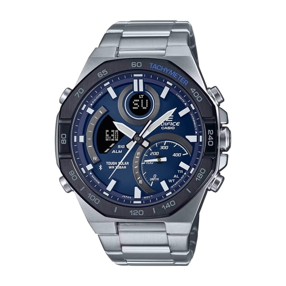 Casio ECB950DB-2A Men's Edifice Blue Ana-Digi Dial Bluetooth Watch ...