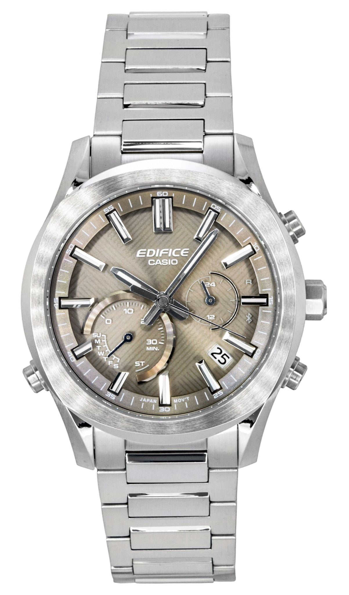 Casio Edifice Analog Chronograph Smartphone Link Stainless Steel Brown ...